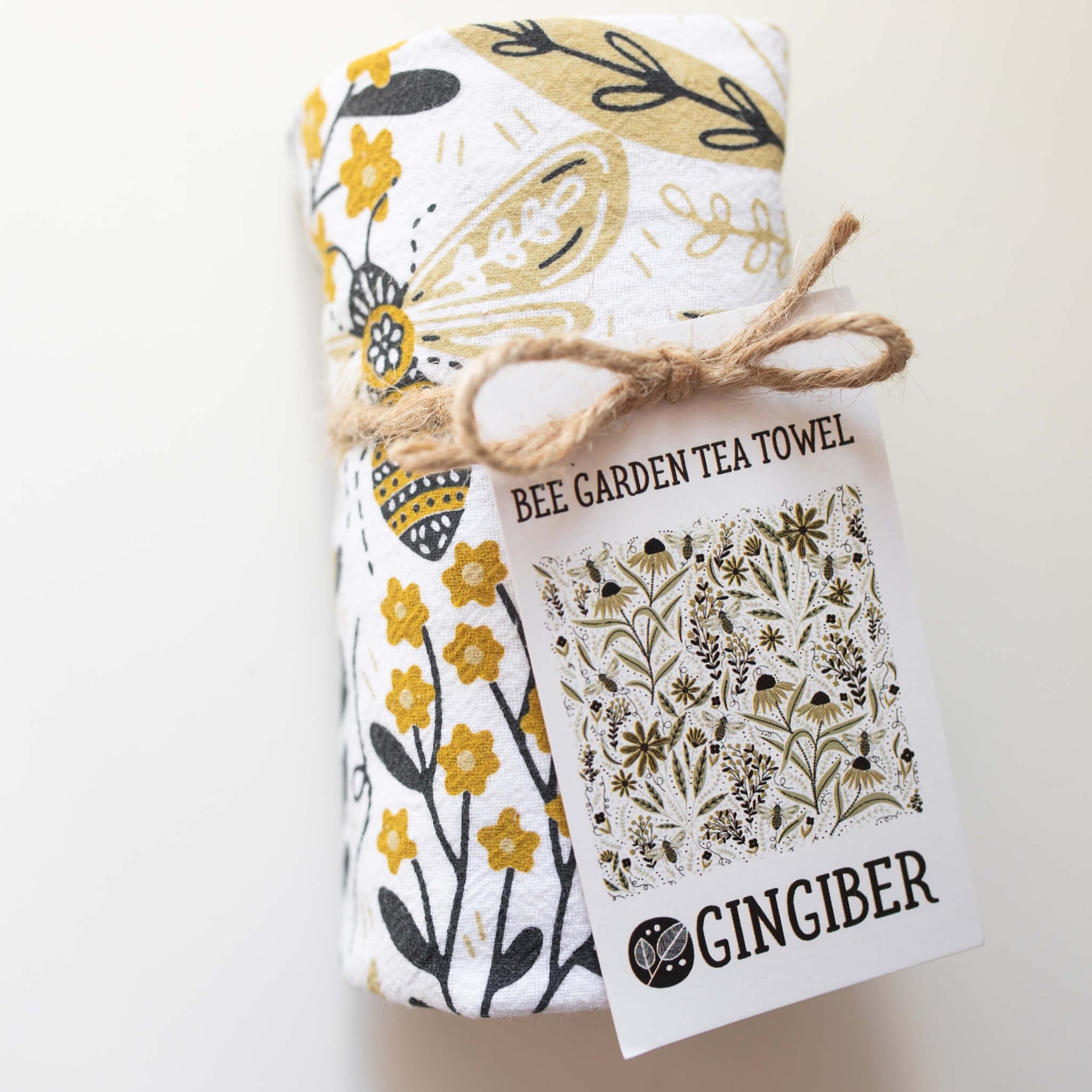 Bee Garden Tea Towel – Gingiber