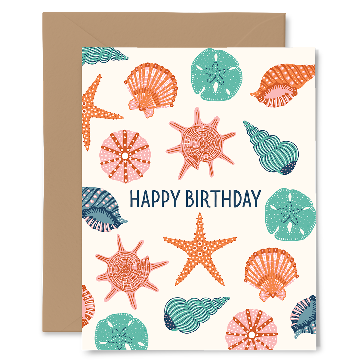 Seashells Birthday Card | Hand-Illustrated – Gingiber