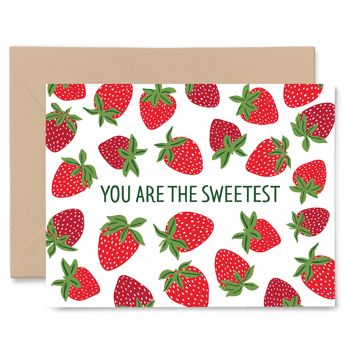 Sweetest Strawberry Card | Hand-Illustrated – Gingiber