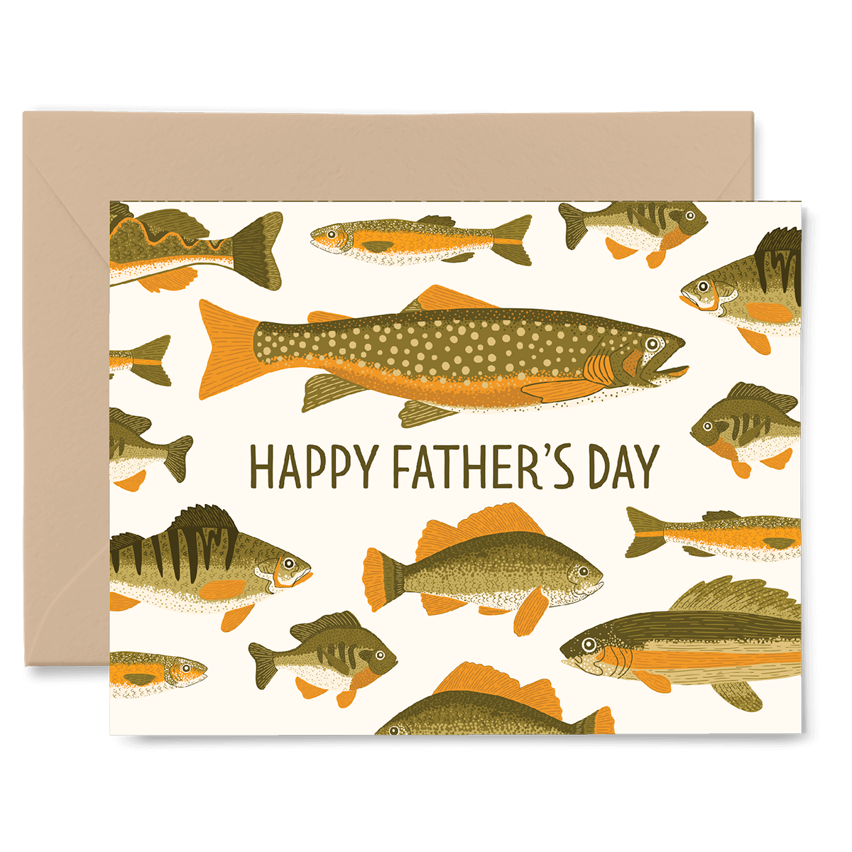 Fish Father's Day Card | Hand-Illustrated – Gingiber
